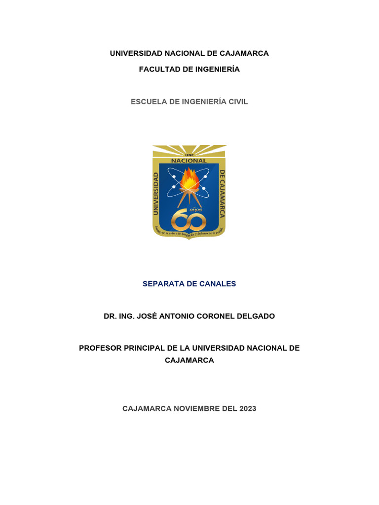 Modulo de Aprendizaje Canales | PDF | Canal | Turbulencia Modulo de Aprendizaje Canales | PDF | Canal | Turbulencia