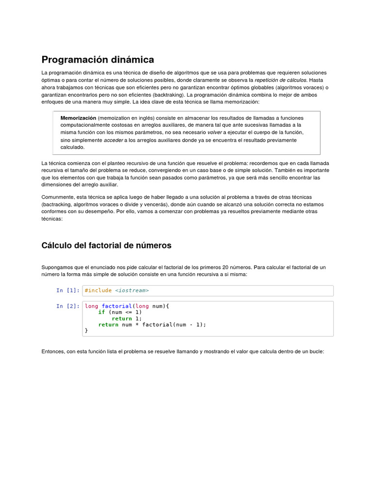 8.5 Programacion Dinamica | PDF | Programación dinámica | Informática
