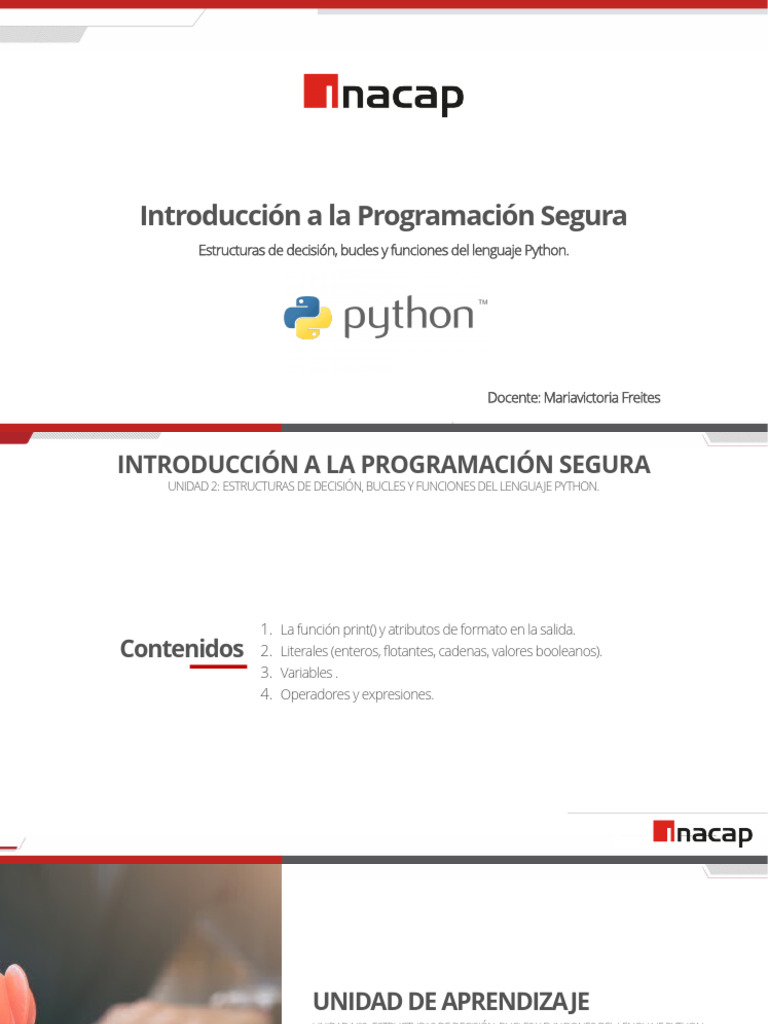 2 - 2 Unidad II - Entrada de Datos y Salida de Información en Python ...