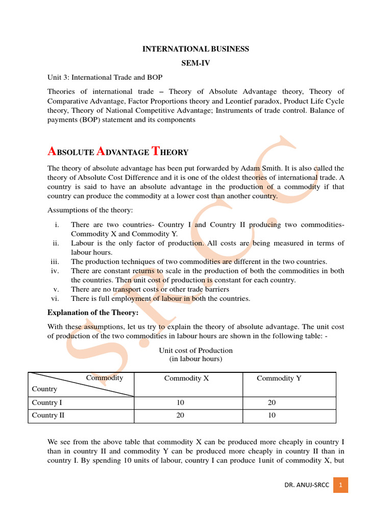 Unit 3 International Business | PDF | Dumping (Pricing Policy) | Non Tariff Barriers To Trade