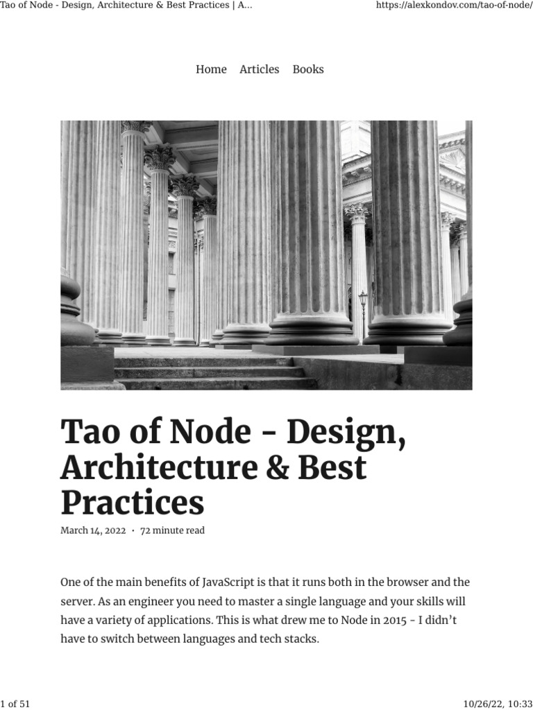Principles of Node Application Design | PDF | Databases | Application ...