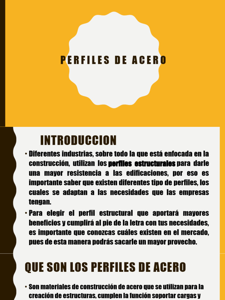 Catálogo de Perfiles de Acero | PDF | Acero | Acero estructural