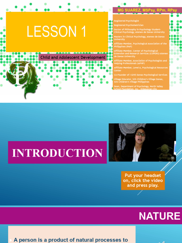 Lesson 1 - Introduction | Download Free PDF | Psychology | Behavioural Sciences