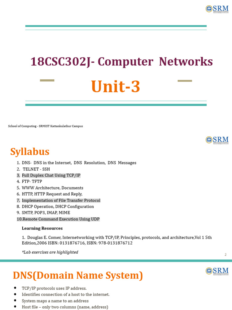 Unit 3 | Download Free PDF | Domain Name System | World Wide Web