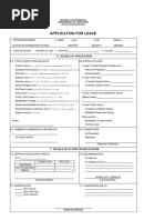 CS Form No. 6 Revised 2020 Application For Leave Fillable Final2021 | PDF | Parental Leave ...