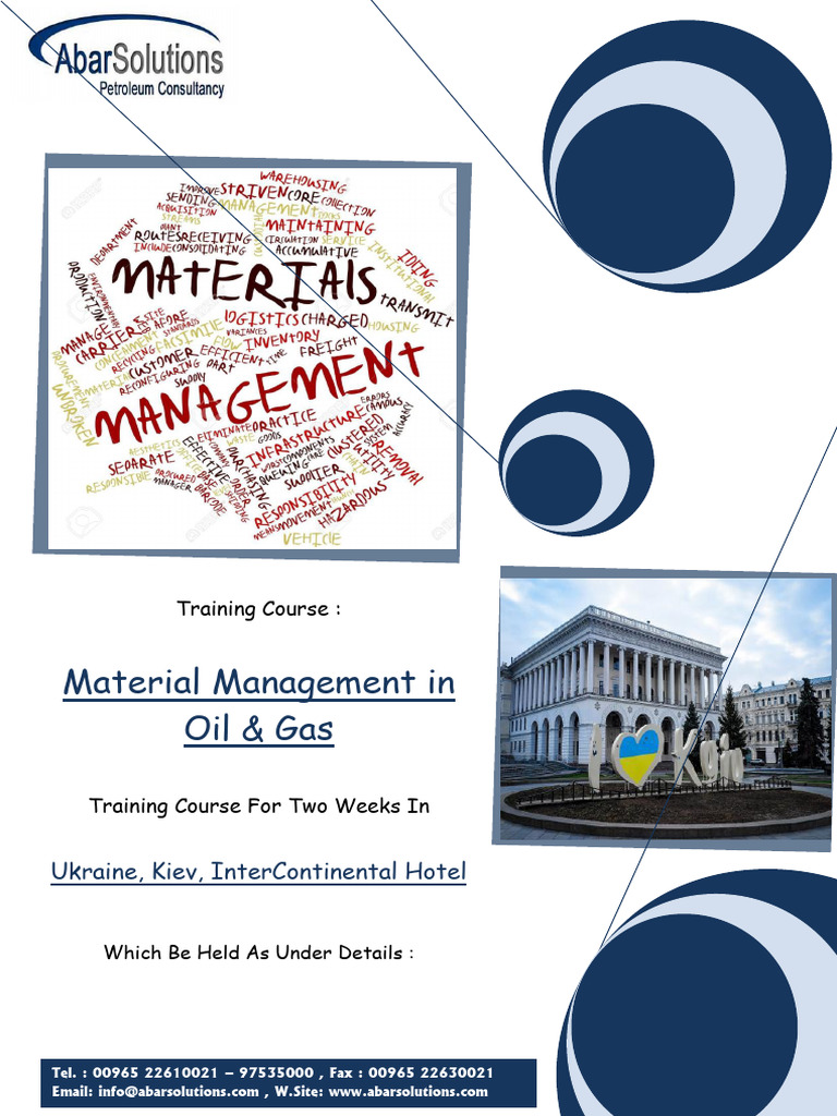 Material Management Training in Oil & Gas | PDF | Automation | Inventory