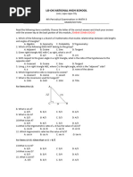 Math 9-2nd Quarter-Exam | PDF | Mathematics | Algebra