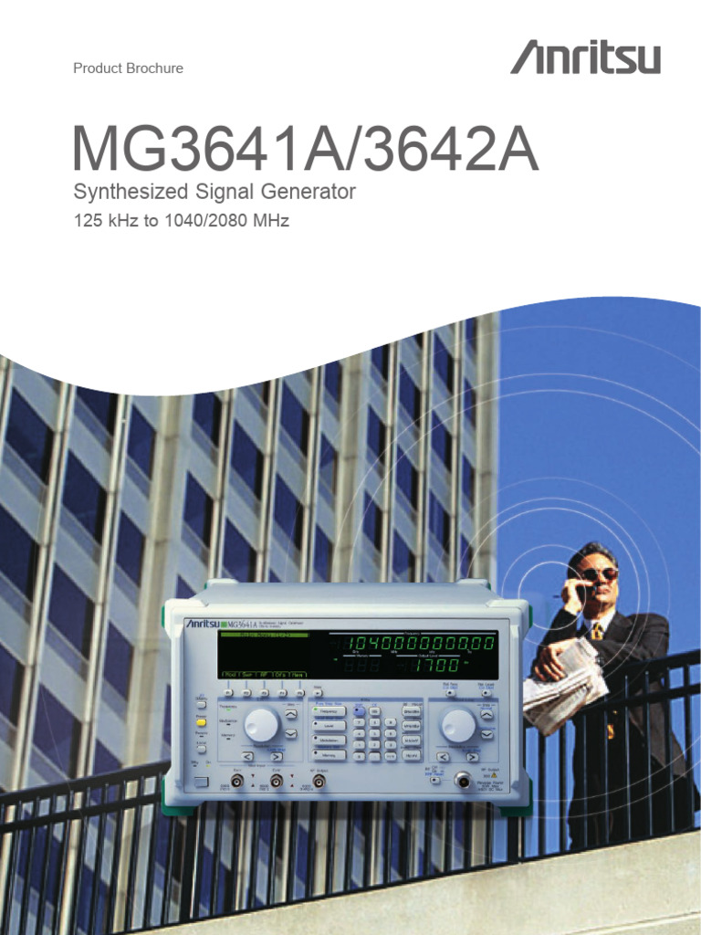 MG3641A/3642A: Synthesized Signal Generator | PDF | Modulation ...