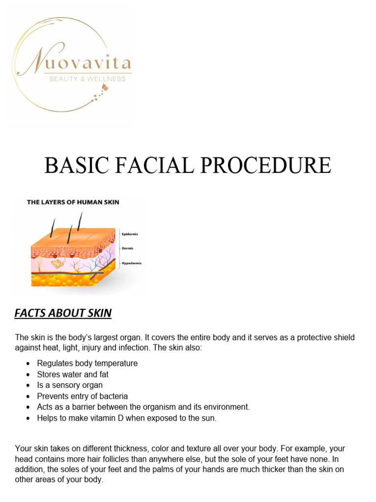 facial with bio skin lift | PDF | Skin | Epidermis