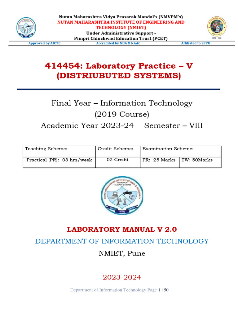 IT Lab Manual: Distributed Systems | PDF | Common Object Request Broker ...