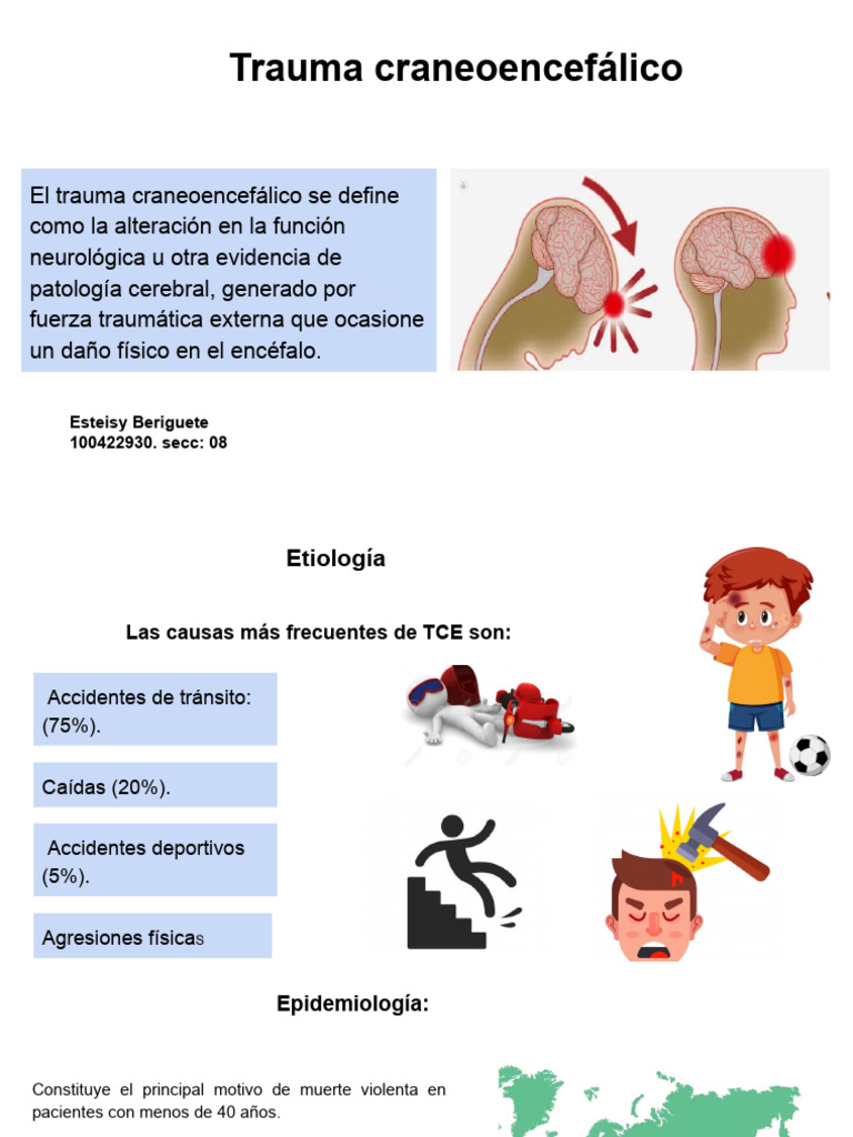 Trauma Craneal: Causas y Manejo | PDF | Lesión cerebral traumática ...