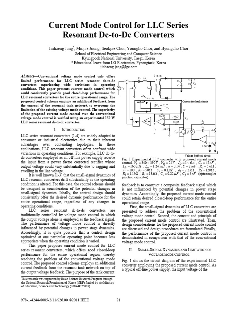 Engineers' Guide to LLC Converter Control | PDF | Power Supply | Resonance
