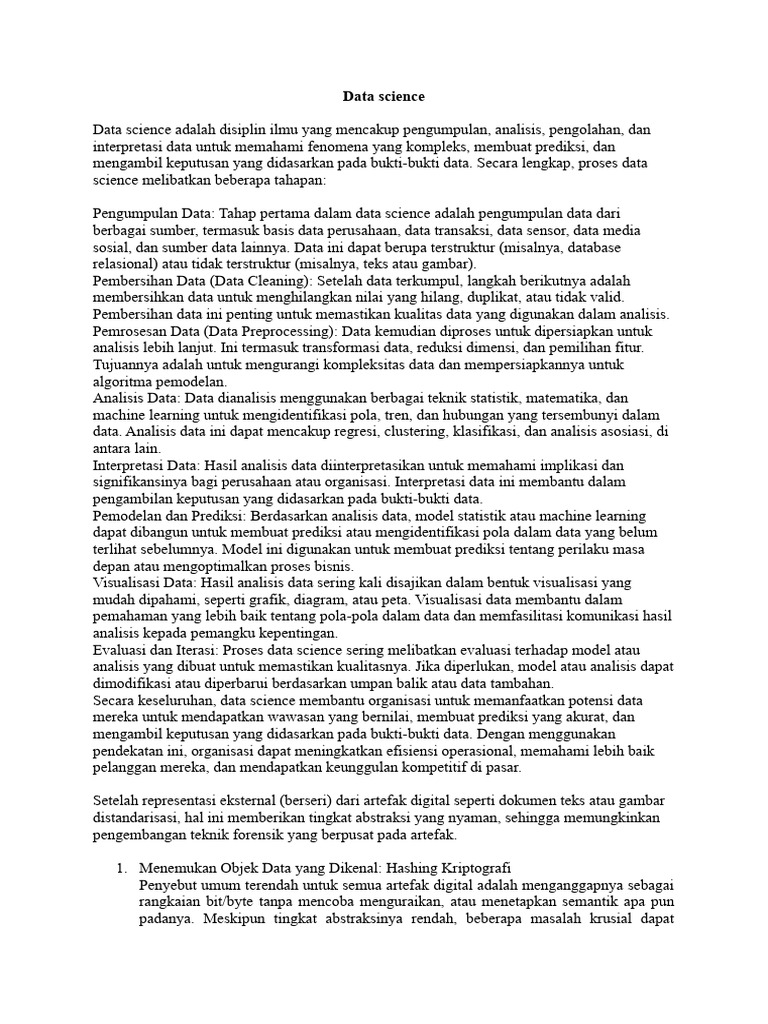 Panduan Dasar Data Science | PDF | Komputer