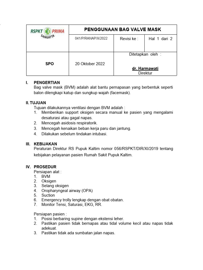 053 Penggunaan BVM | PDF | Sains & Matematika