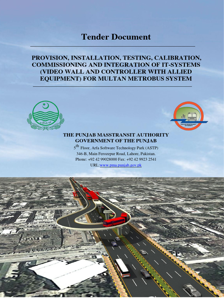 Tender Document | PDF | Request For Proposal | Information Technology