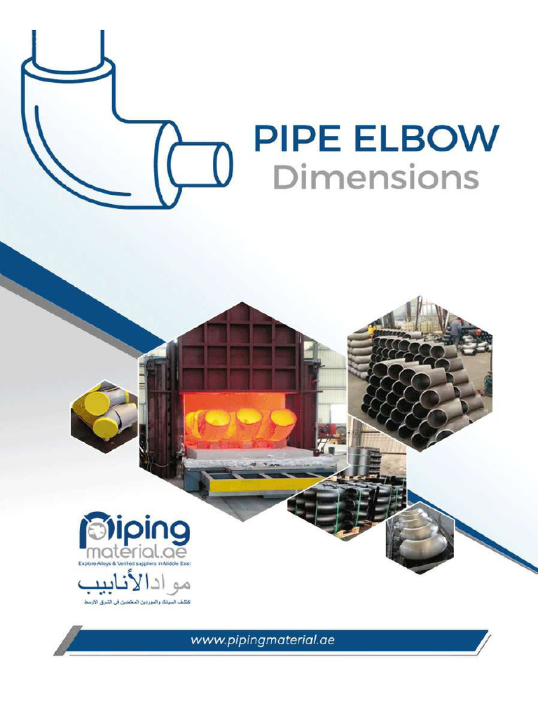 45 90 Degree Pipe Elbow Dimensions Sizes | PDF | Pipe (Fluid Conveyance ...