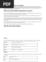 Understanding Silent Letters in English | PDF | English Language ...