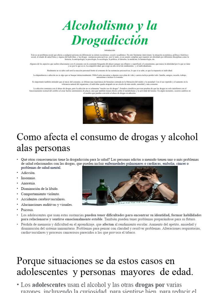 Discursos Sobre Drogas y Alcohol | PDF | La dependencia de sustancias | Alcoholismo