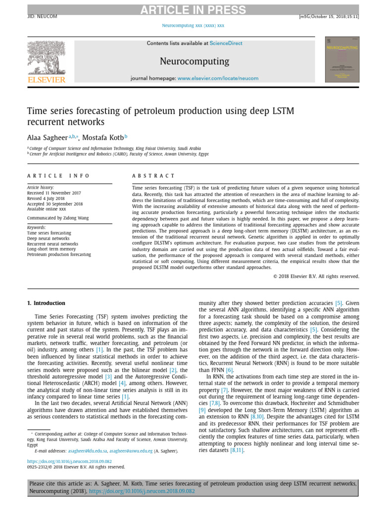 Time_series_forecasting_of_petroleum | PDF | Autoregressive Integrated Moving Average ...