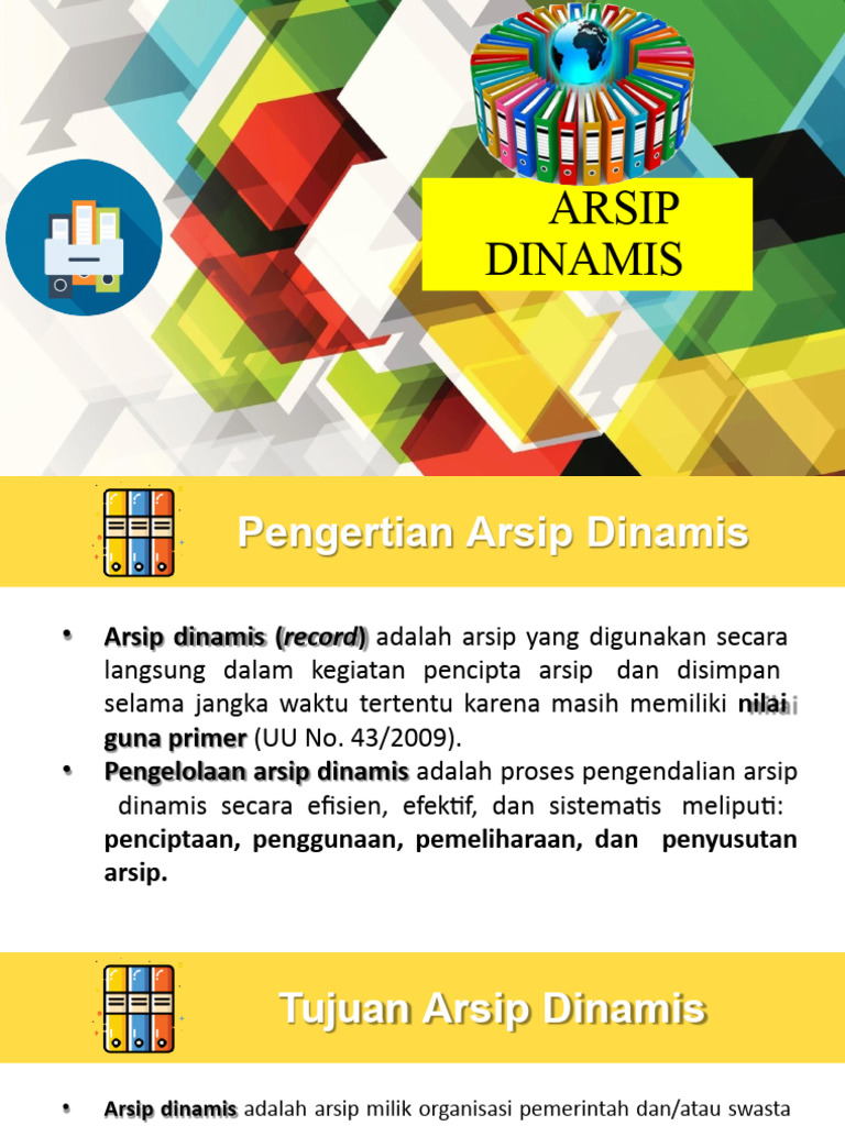 Arsip Dinamis | PDF