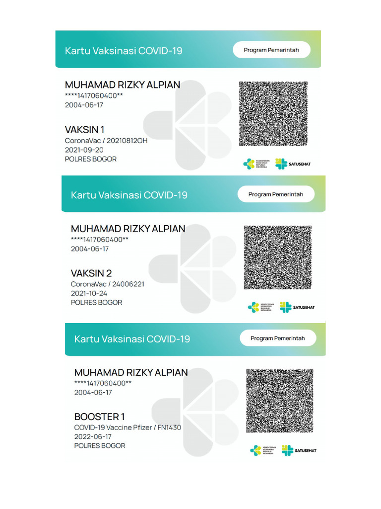 Sertif Vaksin (Fix) | PDF