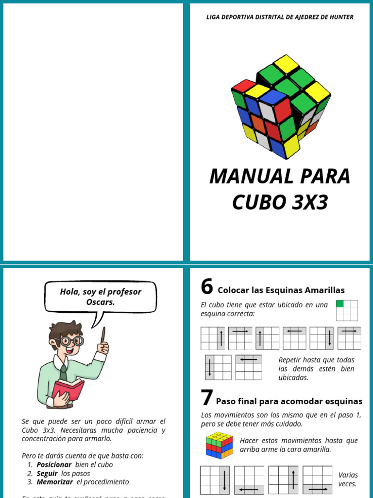 Manual para Armar Cubo Rubik 3x3 | PDF