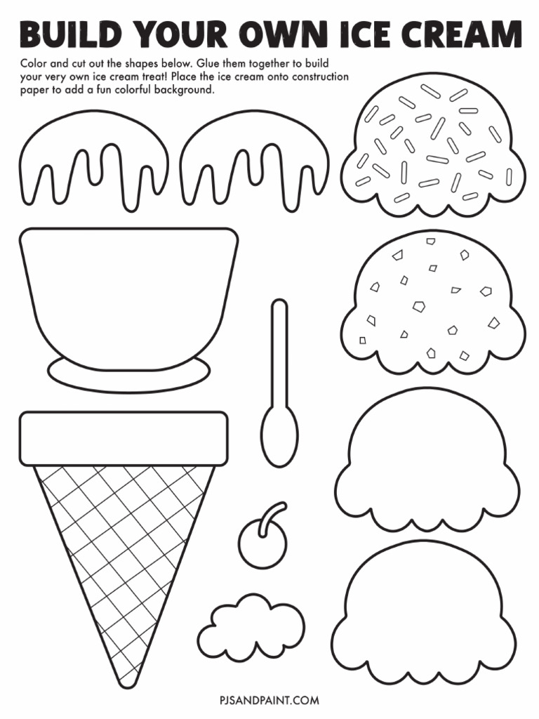 Build Your Own Ice Cream Pjs and Paint 2 | PDF