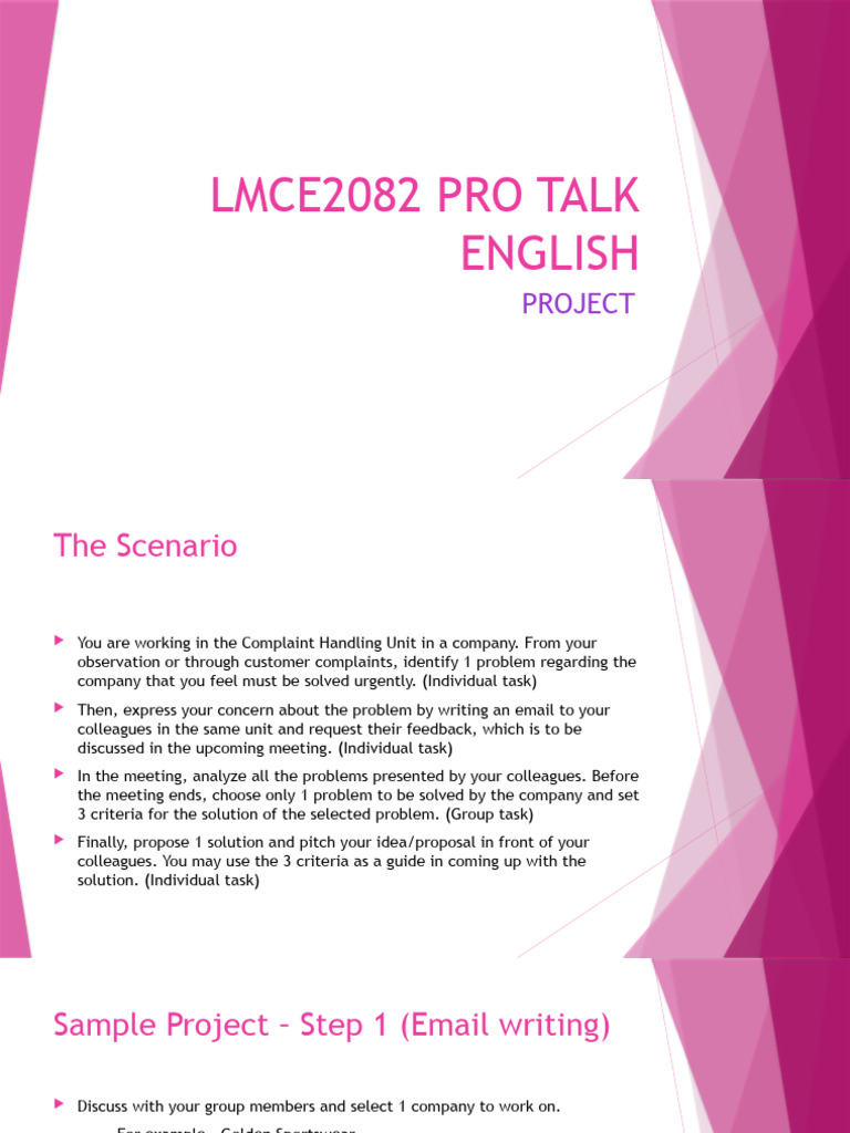 Project Scenario Sample | PDF | Cognition