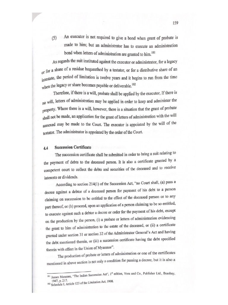 Succession Certificate | PDF