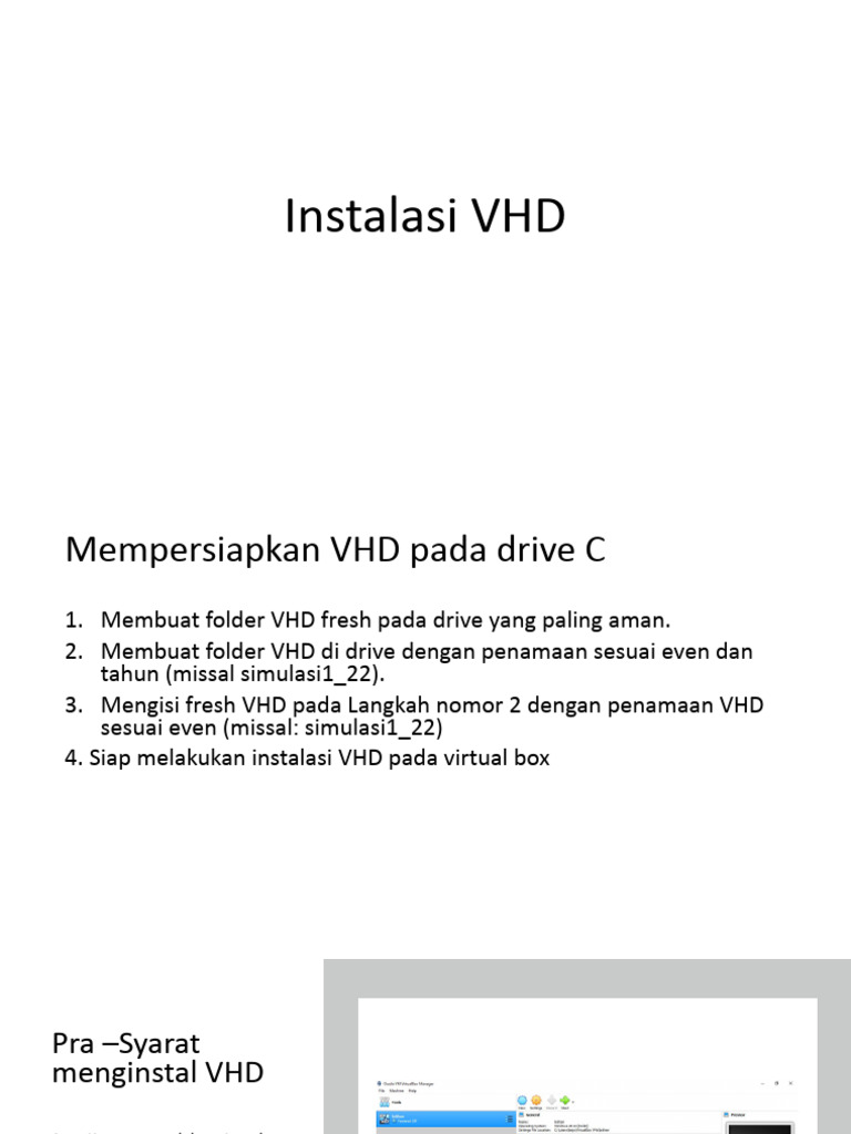 Instalasi VHD | PDF | Game & Aktivitas | Komputer