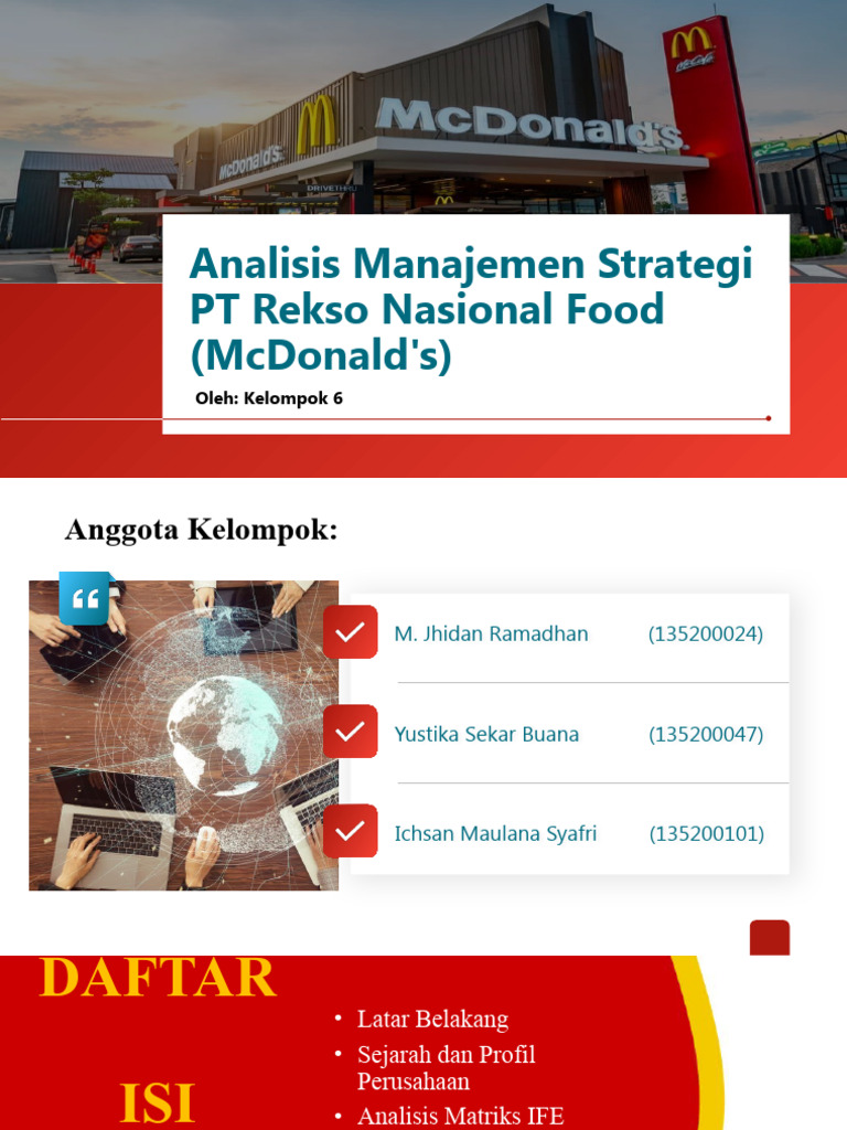 Manajemen Strategi McDonalds | PDF