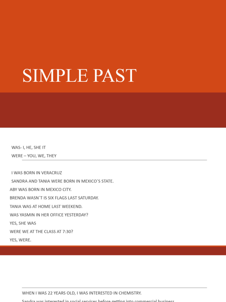 4.simple Past | PDF