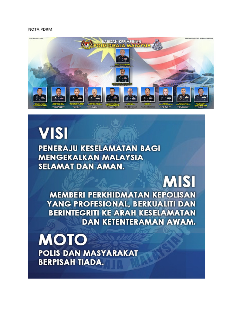 Nota PDRM | PDF
