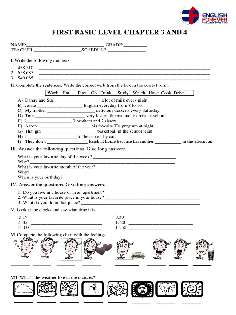 Bas 1 CH 3 and 4 | PDF