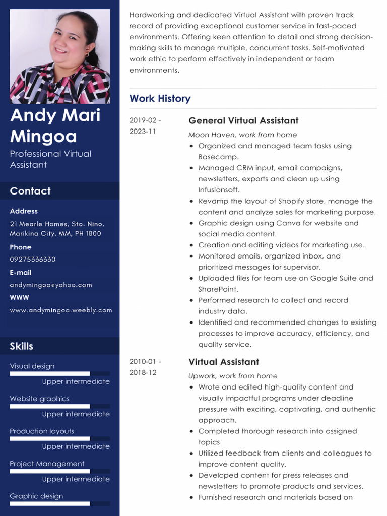 Andy Mari Mingoa Resume | PDF