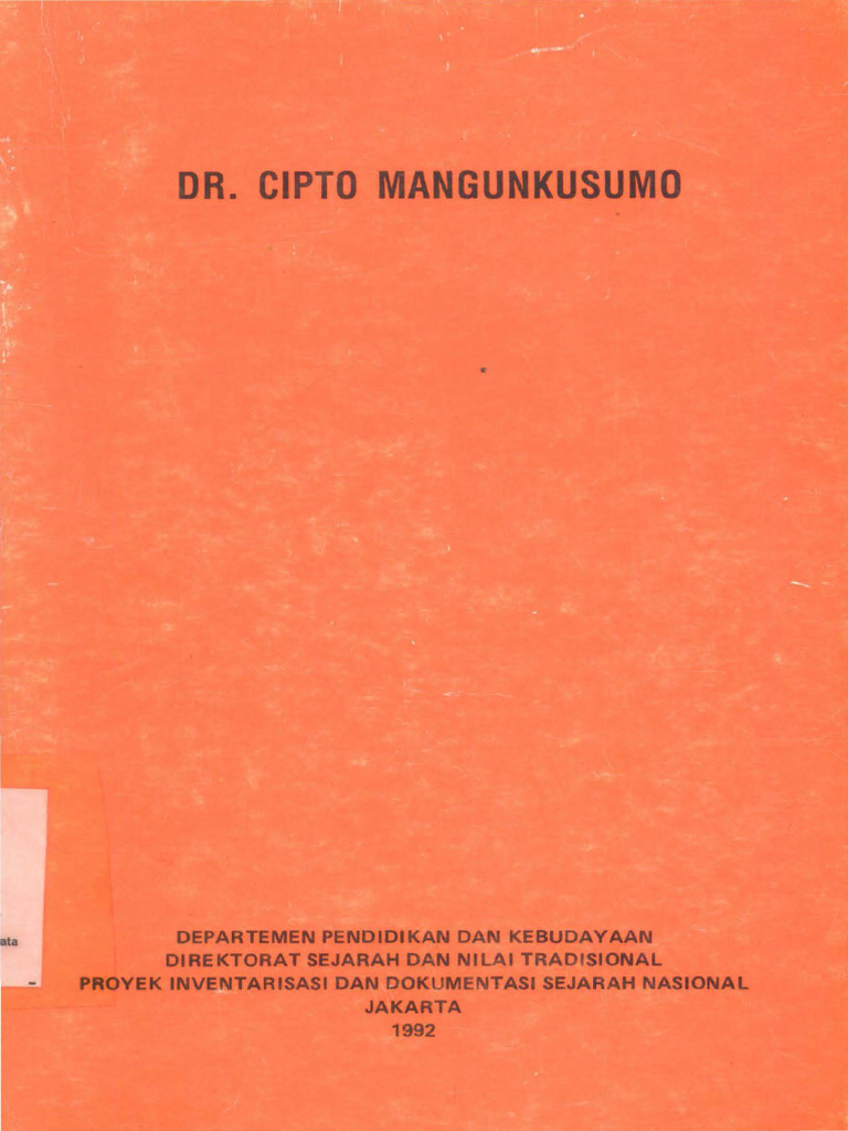 Dr. Cipto Mangunkusomo | PDF | Ilmu Sosial