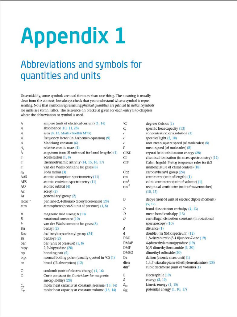 Intro Chemistry - Appendix and Answers | PDF