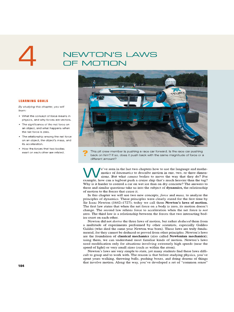 4 - Newton's Law of Motion | PDF