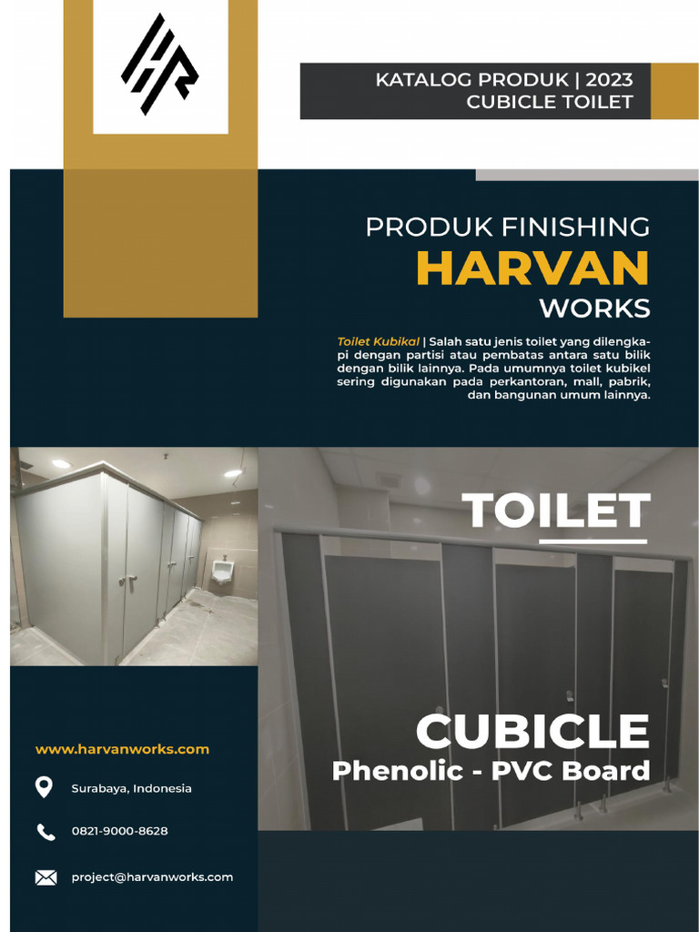 KATALOG CUBICLE TOILET - HARVAN WORKS | PDF