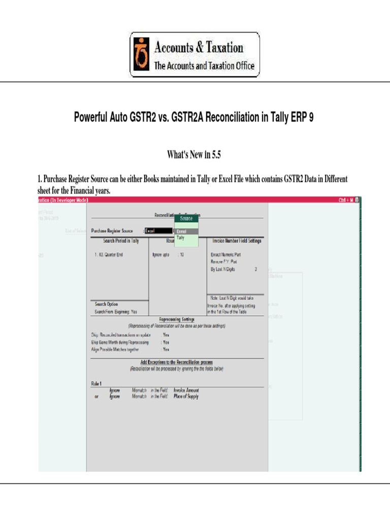 Powerful Auto GSTR2 Vs 5.5 | PDF | Microsoft Excel | System Software
