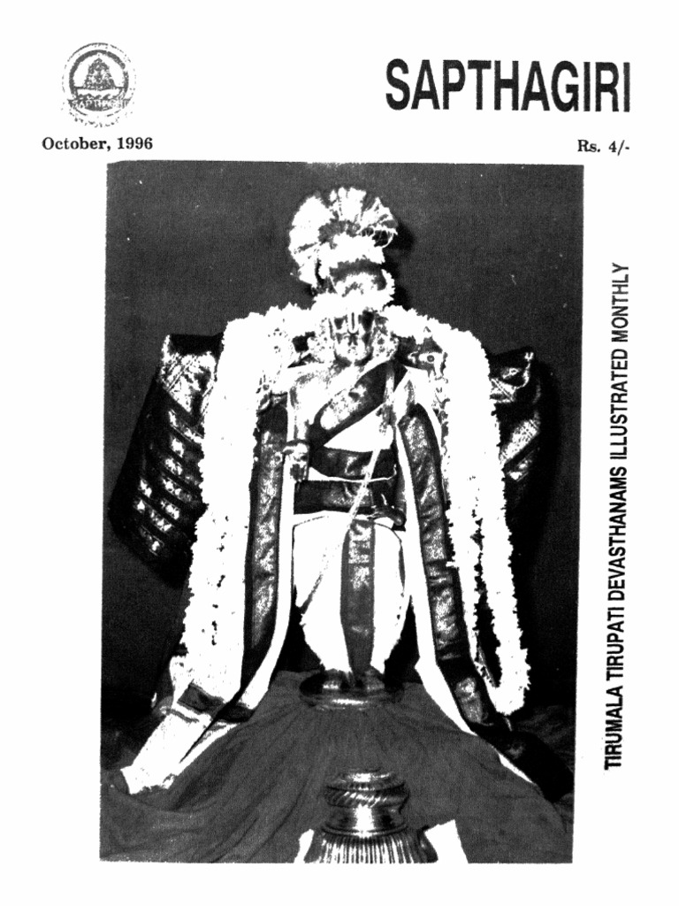 1996 - OCTOBER - Sapthagiri - Saptagiri Vaishnava Magazine Sapthagiri ...