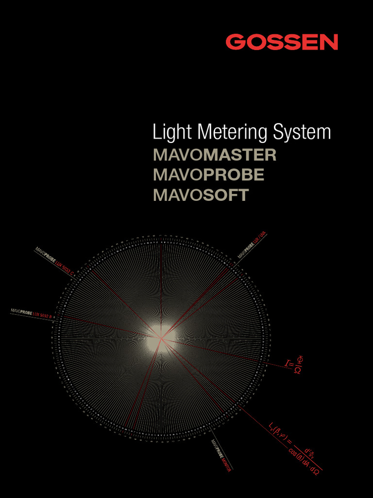GOSSEN Lichtmesssystem Mavomaster GB Compressed | PDF | Usb | Calibration