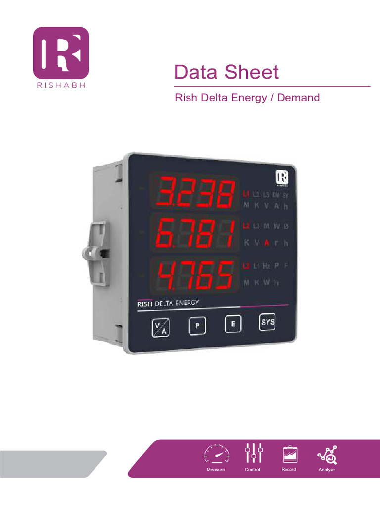 Rish Delta Energy - Power Meter - Ver-H07-2018 - Compressed | PDF