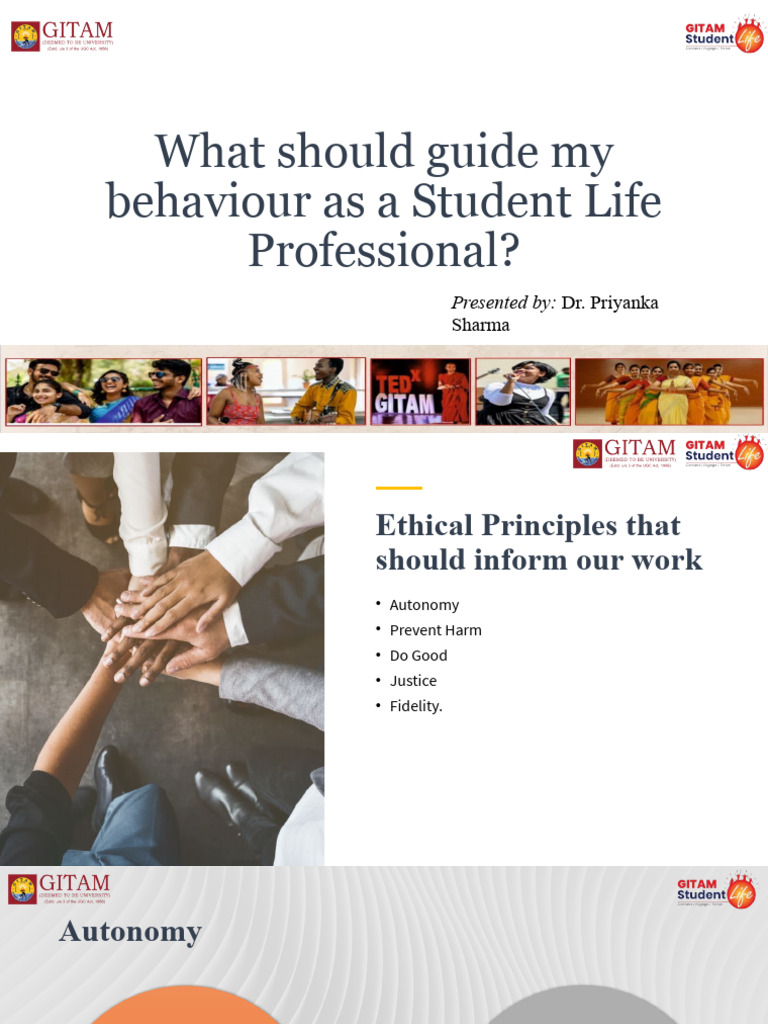 Ethical Principles for Student Life Professionals | PDF | Self-Improvement