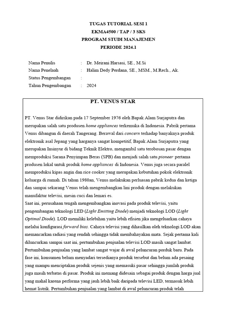 JWB Tugas 1q | PDF | Bisnis