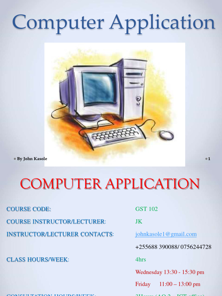 Computer Application | PDF | Computer Data Storage | Operating System Computer Application | PDF | Computer Data Storage | Operating System