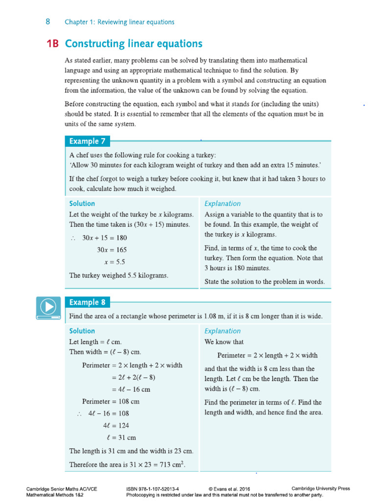 Linear Equations | PDF
