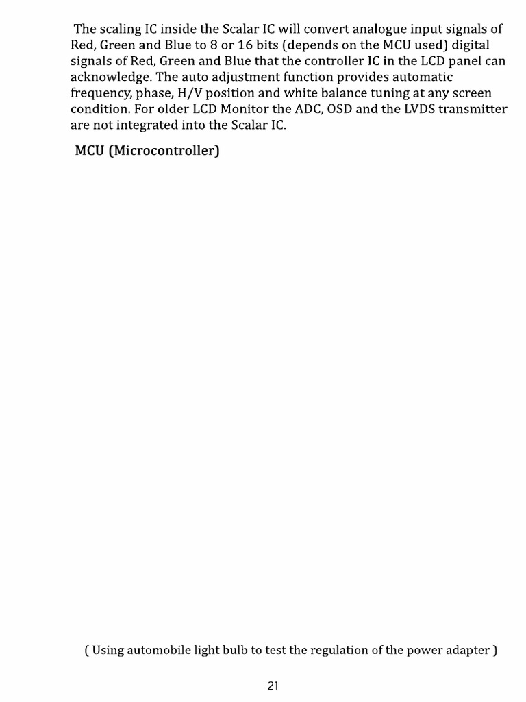 Scalar IC for LCD Signal Conversion | PDF