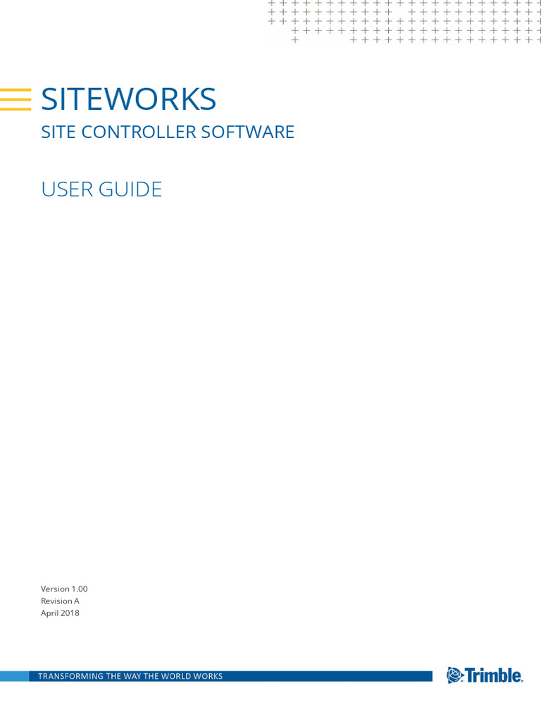 Siteworks Software User Guide | PDF | Menu (Computing) | Icon (Computing)