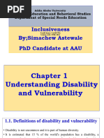 Chapter 1 Inclusiveness for Freshman Course | PDF | Disability | Speech